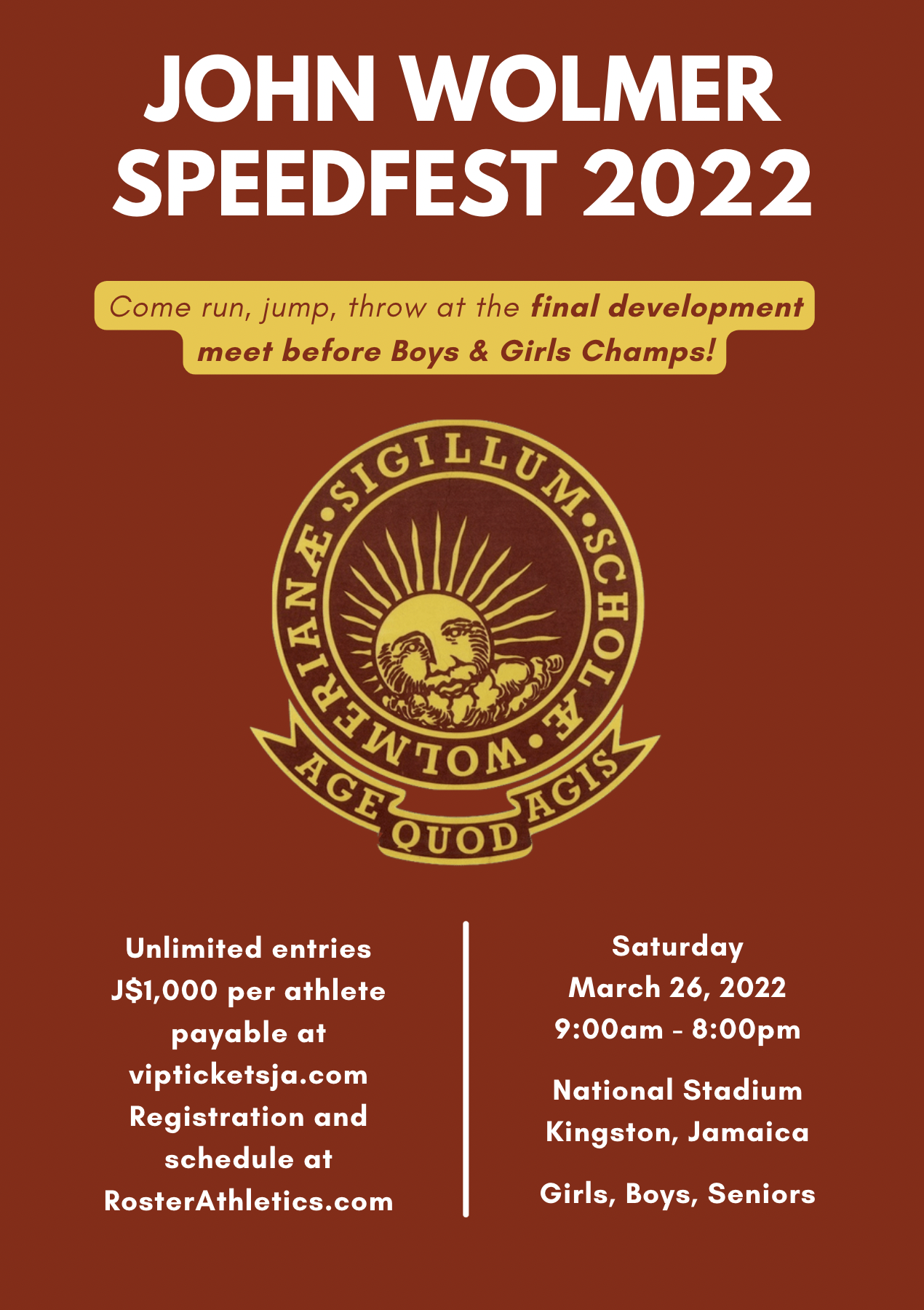 John Wolmer Speed Fest - Athleticsja.ORG